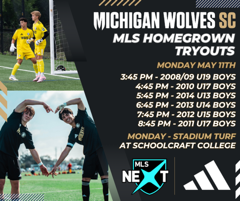 TRYOUTS - MLS NEXT HG · Michigan Wolves Soccer Club